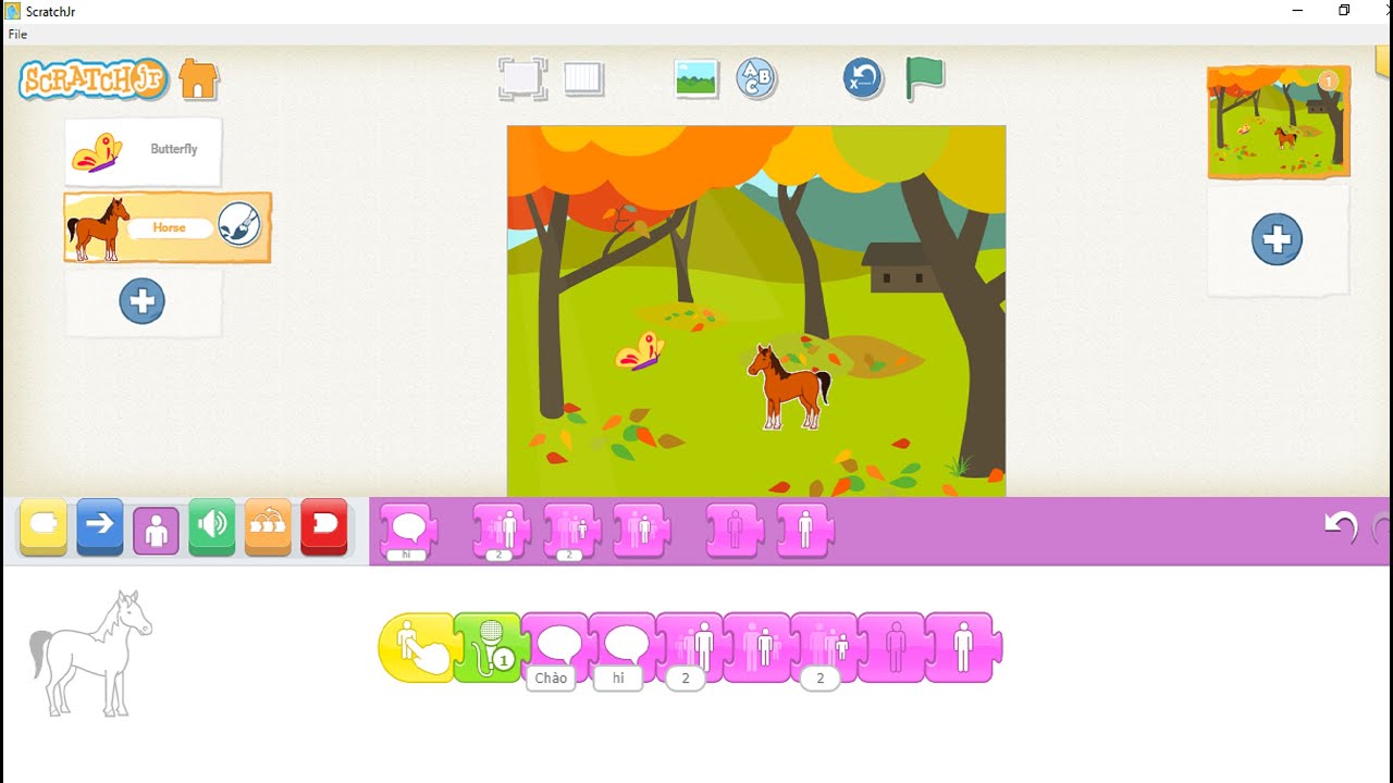 ScratchJr #5 Thao tác với nhóm lệnh ngoại hình trên ScratchJr - YouTube