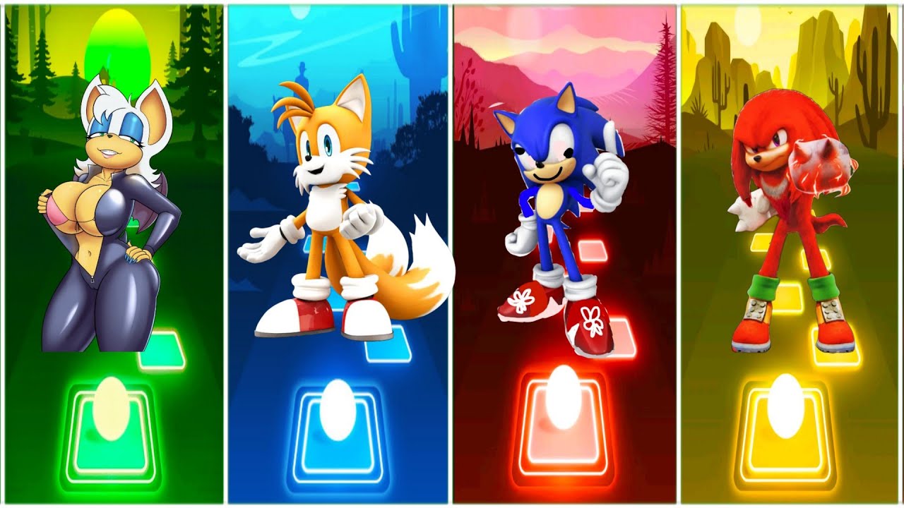 Sonic Hedgehog Team | Rouge Sonic 🔴 Sonic 🔴 Tails Sonic 🔴 Knuckles ...
