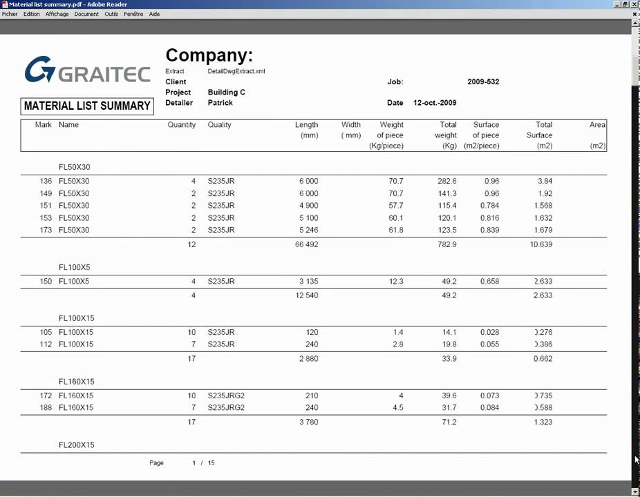Advance Steel - Automatic BOM creation - YouTube