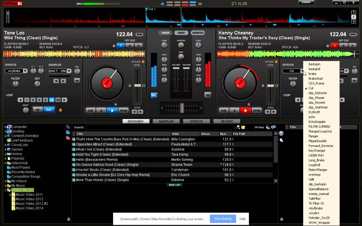 How to use the features in Virtual DJ 7 to make a - YouTube