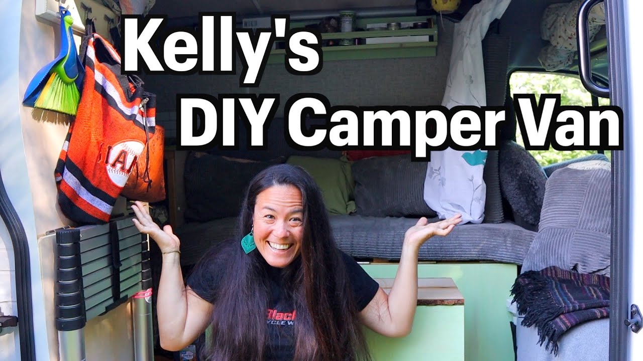 Kelly's DIY Camper Van - YouTube