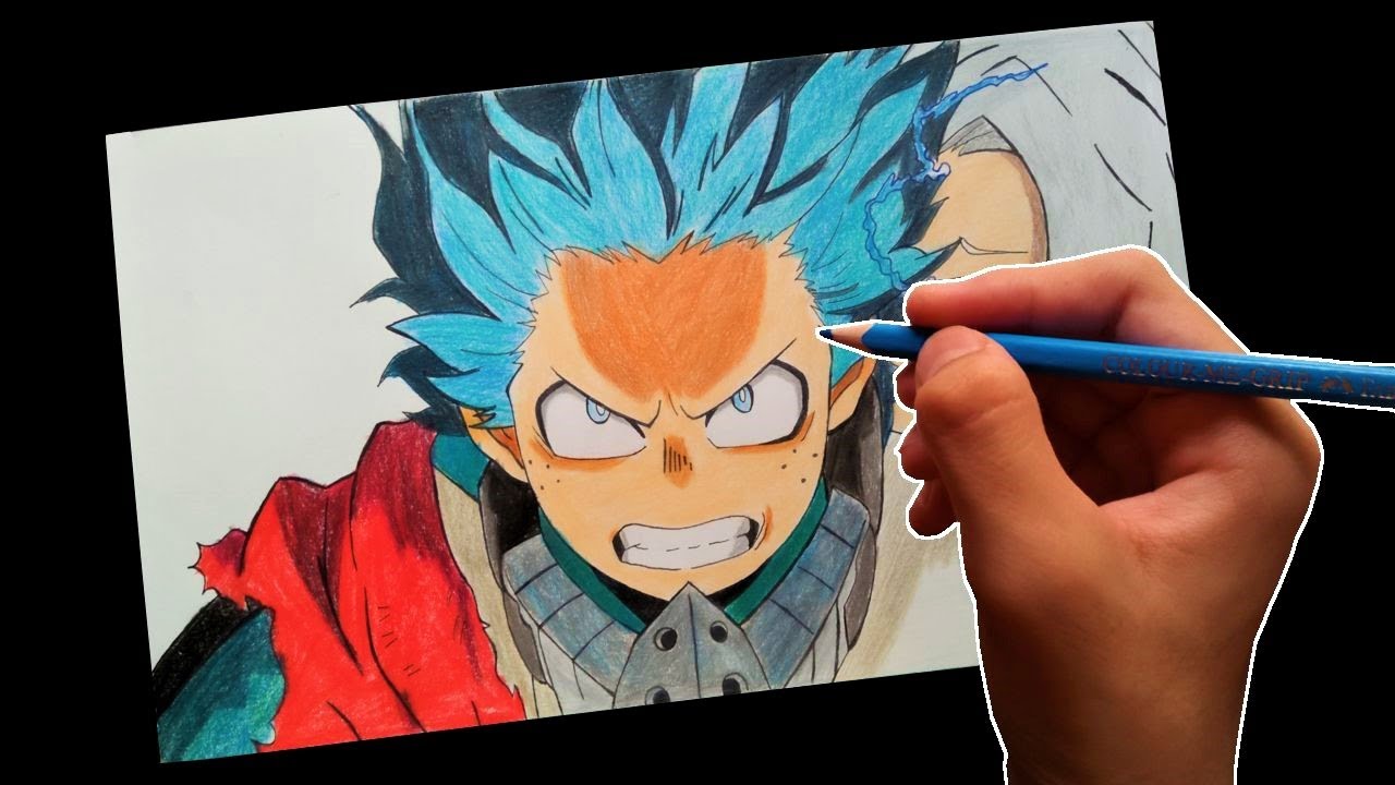 Drawing Deku Full Cowl 100% And Eri - My Hero Academia - YouTube