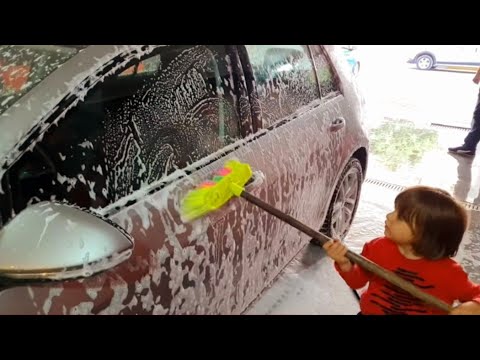 Fatih Selim oto yıkamacı oldu,arabamızı oto köpüğüyle yıkadı temizledi