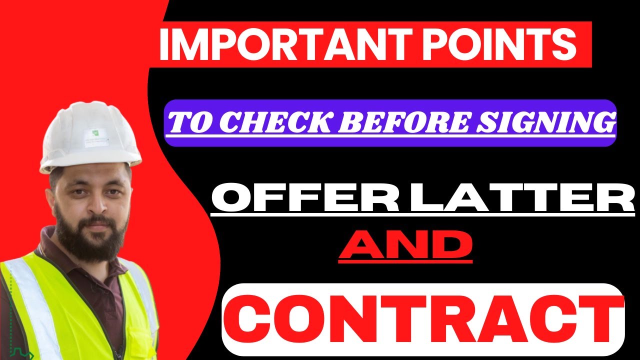 Things to Know Before Signing Your Employment Contract| What To Check ...