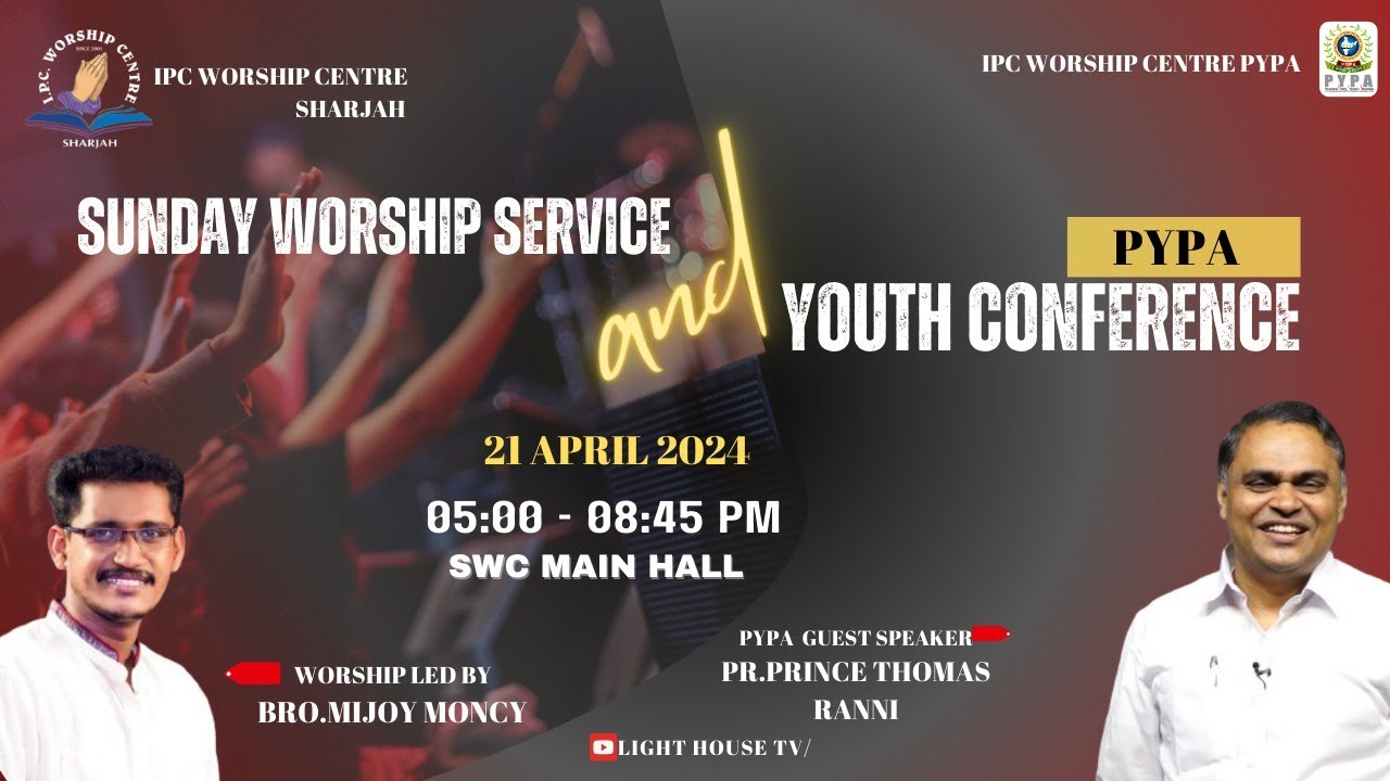 🔴LIVE Now Sunday Worship & PYPA Meeting * IPC Worship Centre * Pr ...