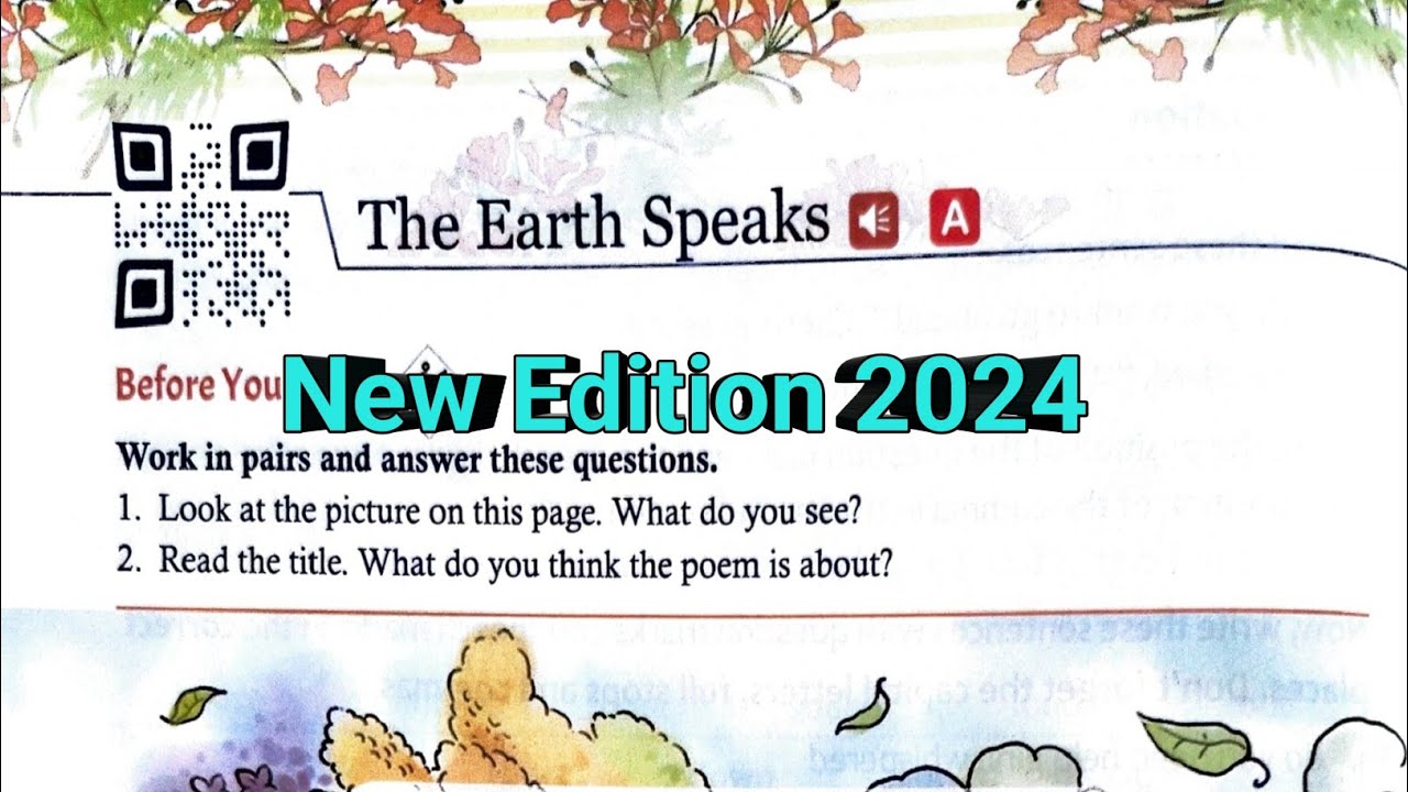 The Earth Speaks Poem Class 4 Gulmohar Golden Jubilee Edition - YouTube