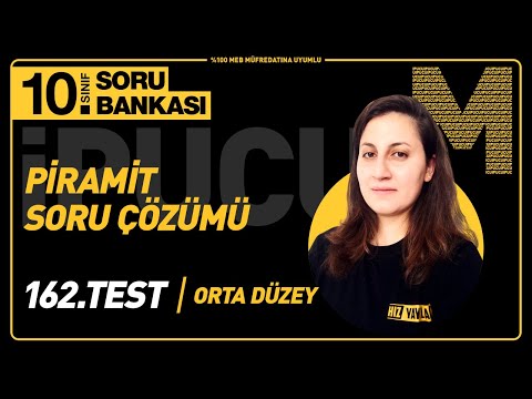 Piramit Soru Çözümü: 10. Sınıf Matematik Uzay Geometrisi Çözümlü Test #162 #piramit