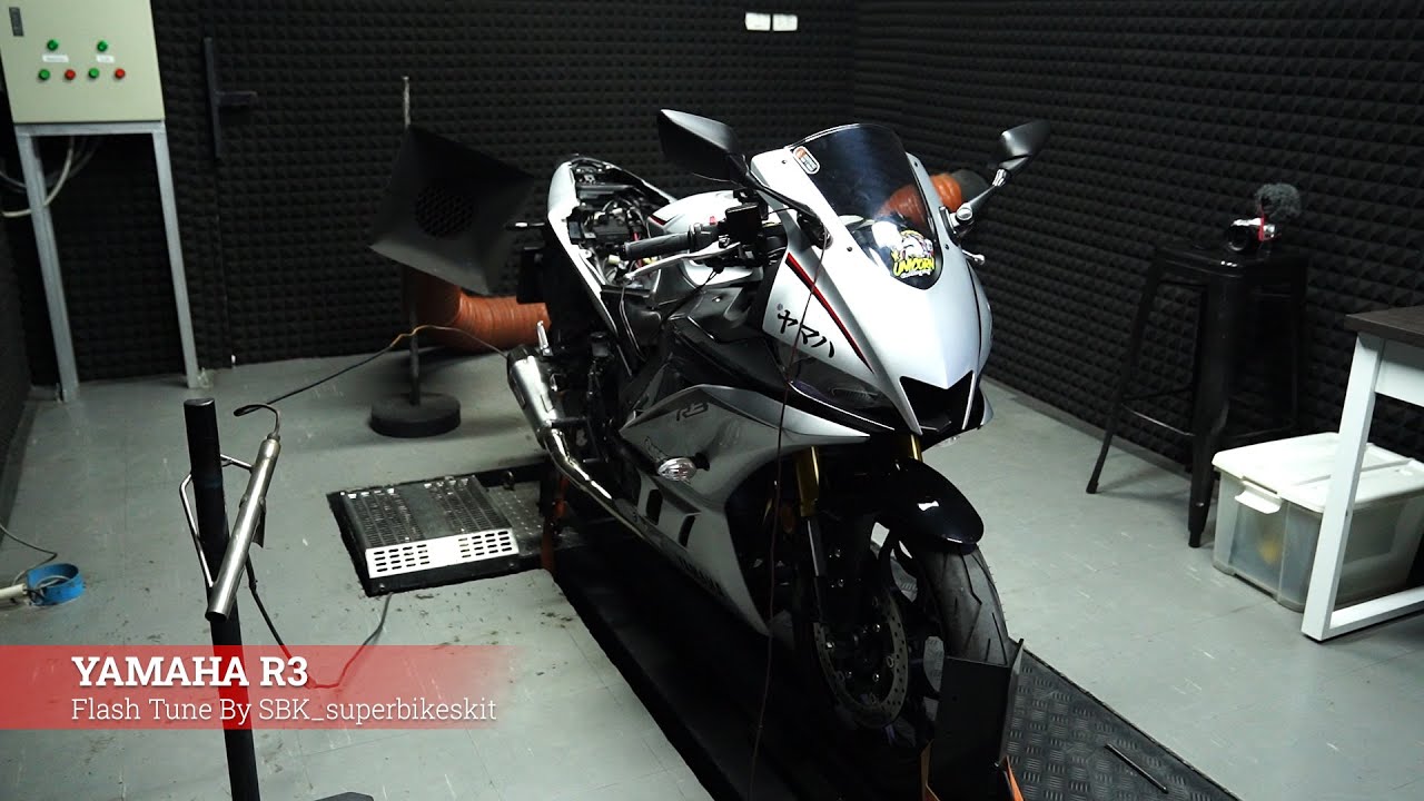 Yamaha R3 flash tuned ECU by SBK Superbikeskit TH - YouTube