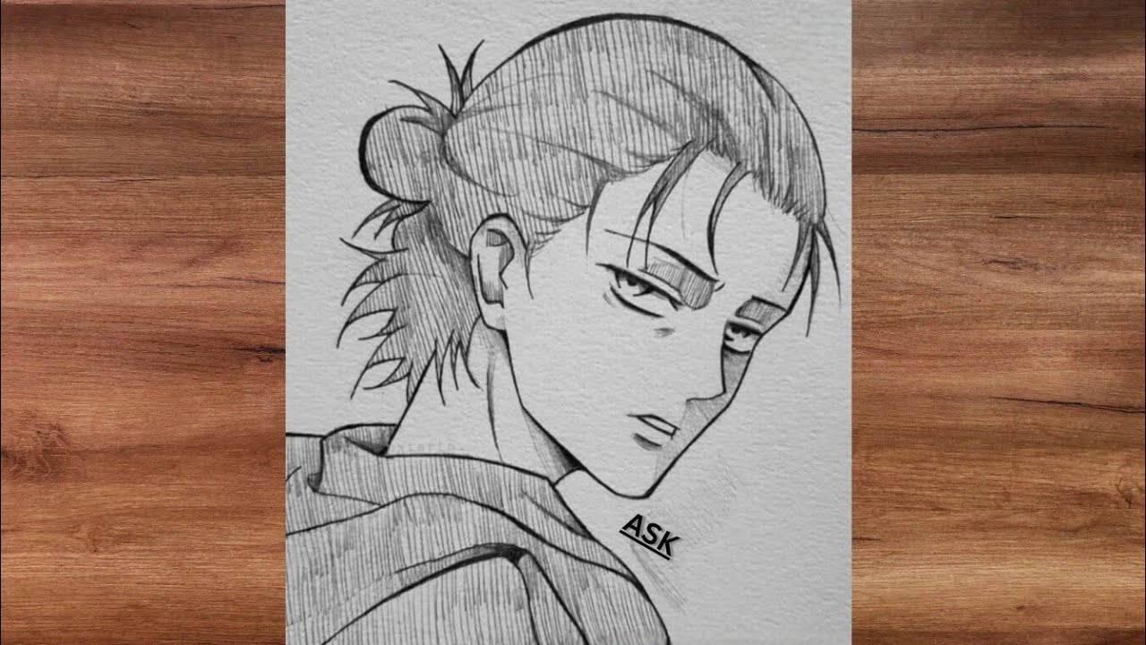 How to draw Eren Yeager || Attack on Titan || Easy Tutorial - YouTube