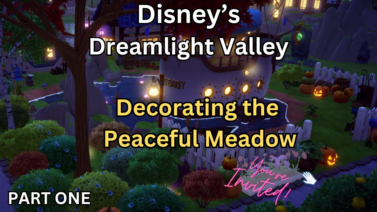 Disney's Dreamlight Valley- Decorating the Peaceful Meadows- Part one # ...