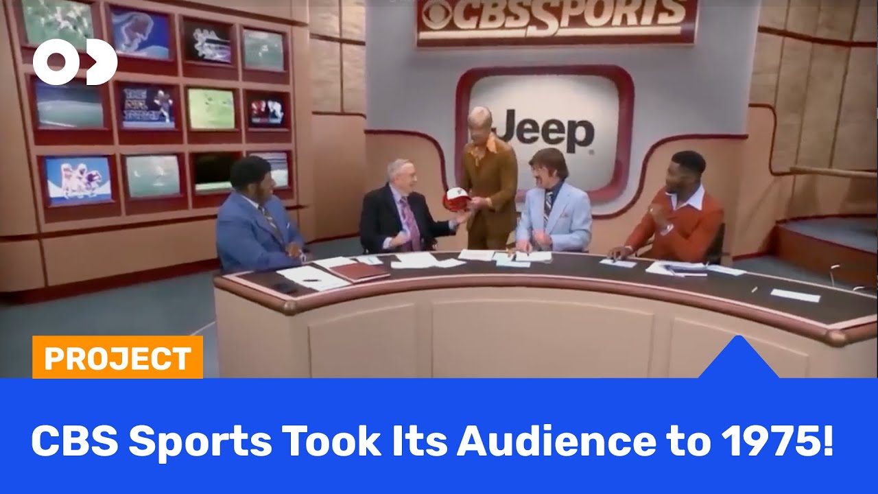 CBS Sports - The NFL Today Goes Back In Time to 1975! - YouTube