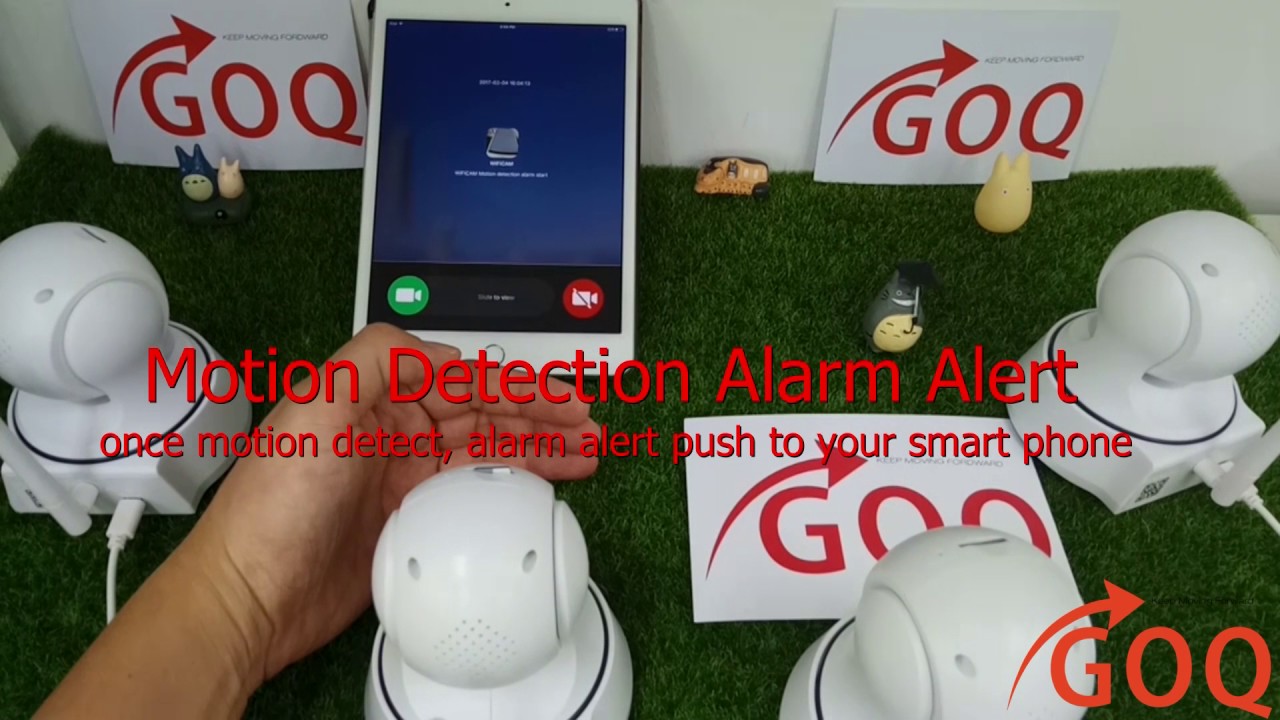 Motion Detection Alarm Alert - GOQ Q3 Wifi IP Cam 720P HD Security ...