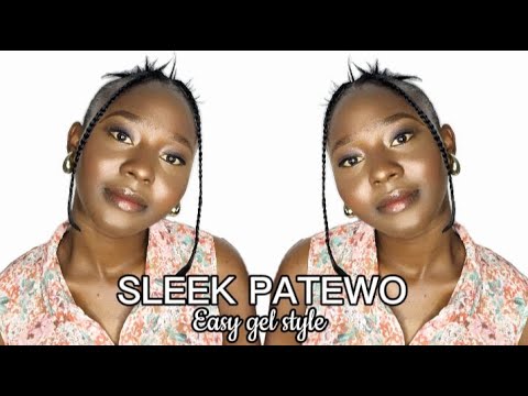 Sleek Gel Patewo hairstyle | Quick and Easy Short Hair Tutorial - YouTube