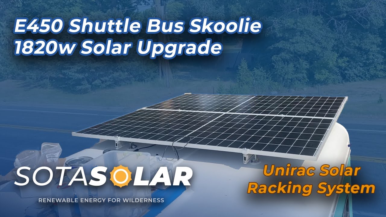 E450 Skoolie 1800w Solar Upgrade to run Mini Split AC on Solar ...