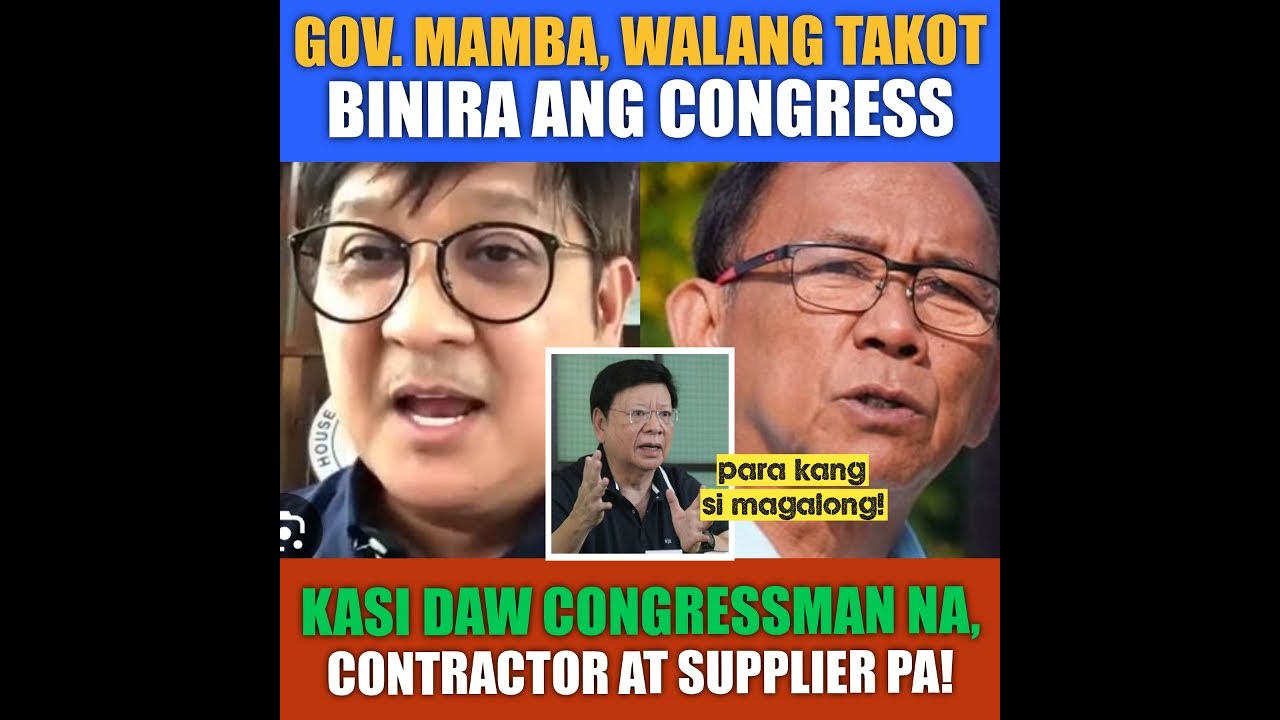CAGAYAN GOVERNOR MAMBA, BINIRA ANG MGA CONGRESSMAN NA, CONTRACTOR AT ...