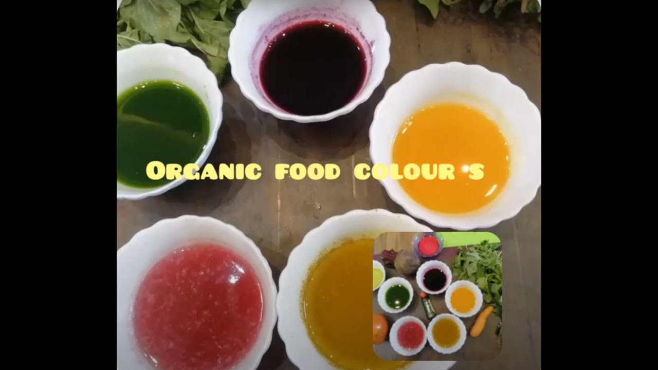 Organic food colours /How to prepare food colours at home/homemade food ...