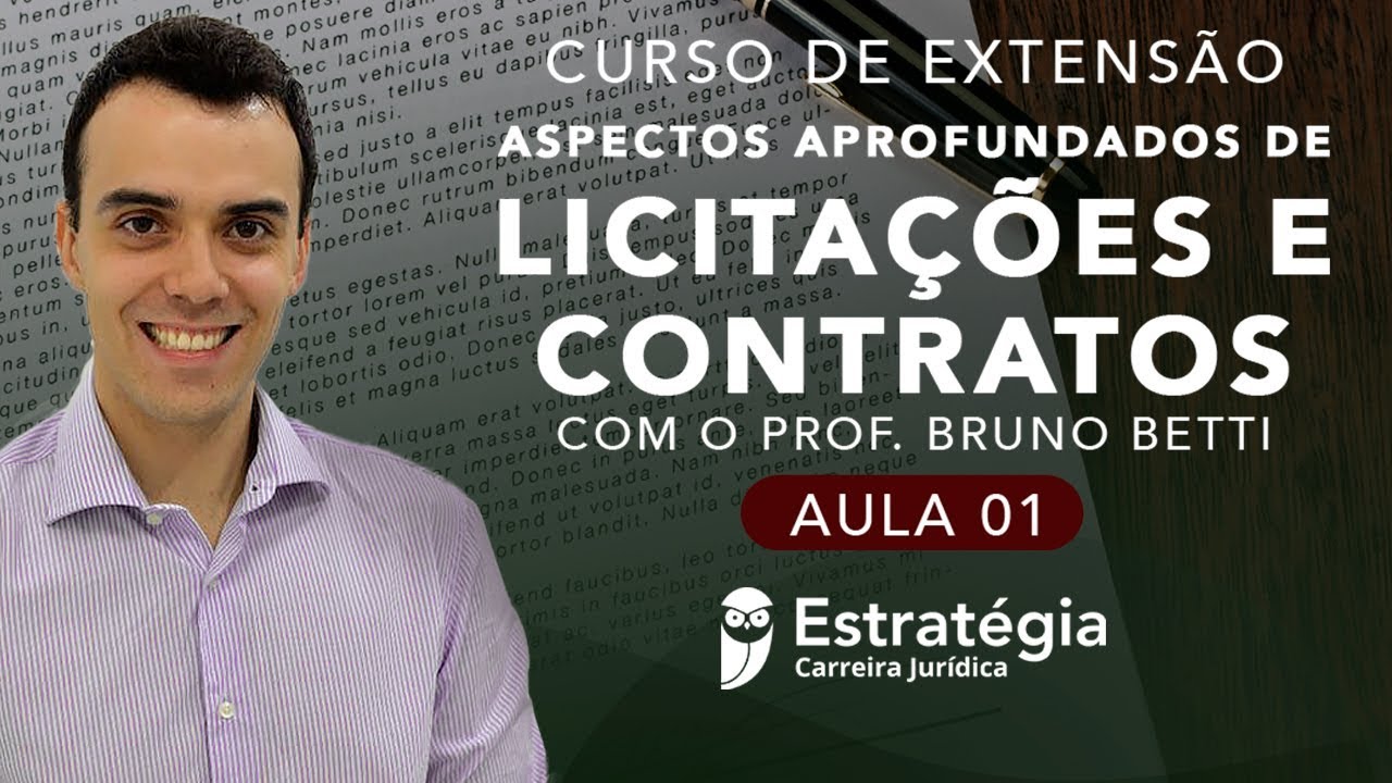 Curso Extensão Aspectos Aprofundados de Licitações e Contratos - Prof ...