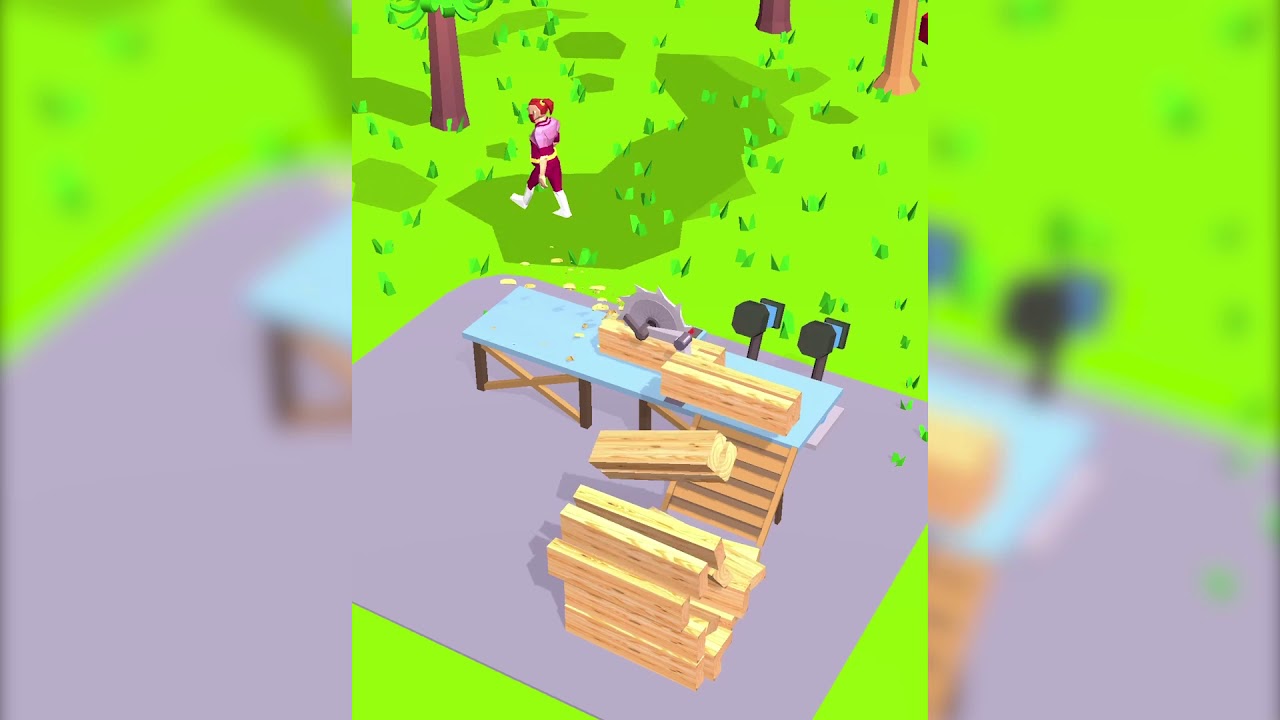 Idle Lumber Mill Machine Procedure Landscape - YouTube