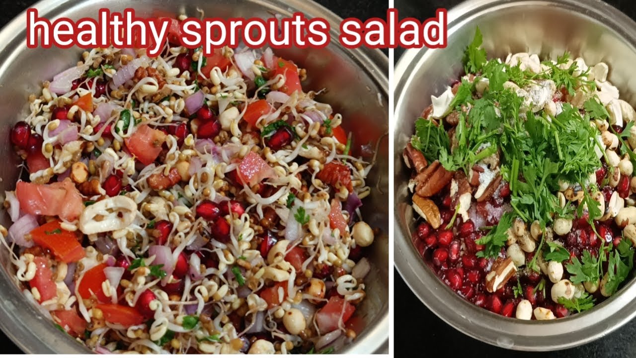 Healthy sprout salad / morning diet breakfast/ ಮೊಳಕೆ ಕಾಳಿನ ಸಲಾಡ್ ರೆಸಿಪಿ ...