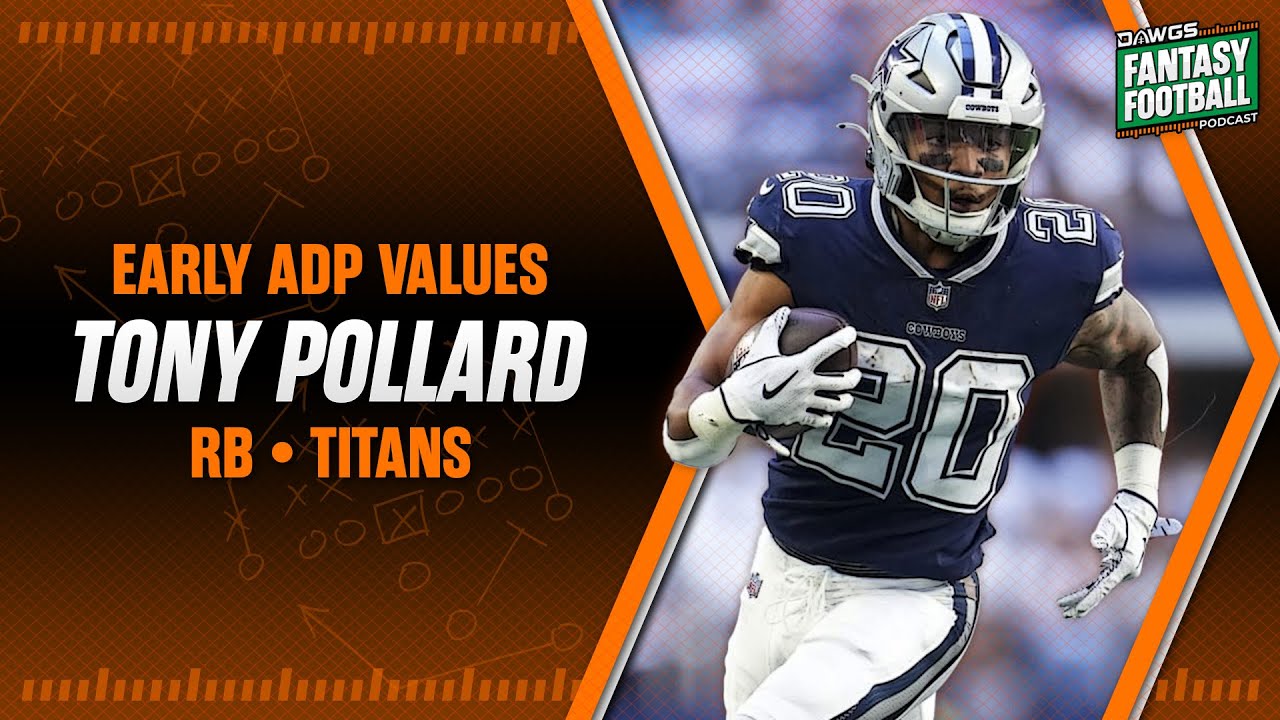 Tony Pollard - RB, Titans | Early Fantasy Football Draft Value - YouTube