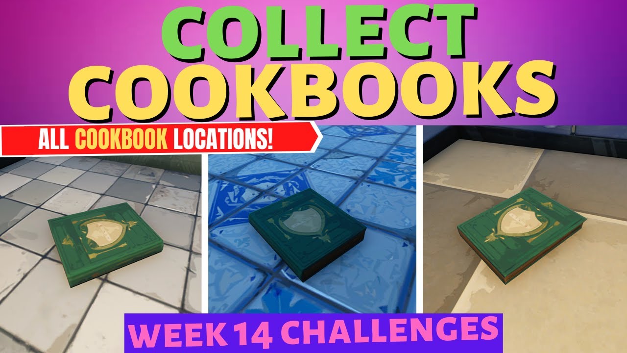 Collect Cookbooks from Pleasant Park and Craggy Cliffs in Fortnite! 👩‍🍳 ...