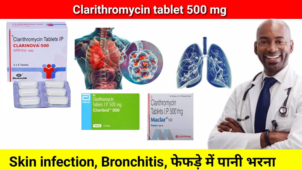 Clarithromycin tablet 500 mg what is it used for | claribid 500 mg ...