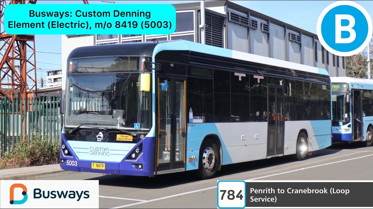 Busways: Custom Denning Element (Electric), m/o 8419 (5003) - YouTube