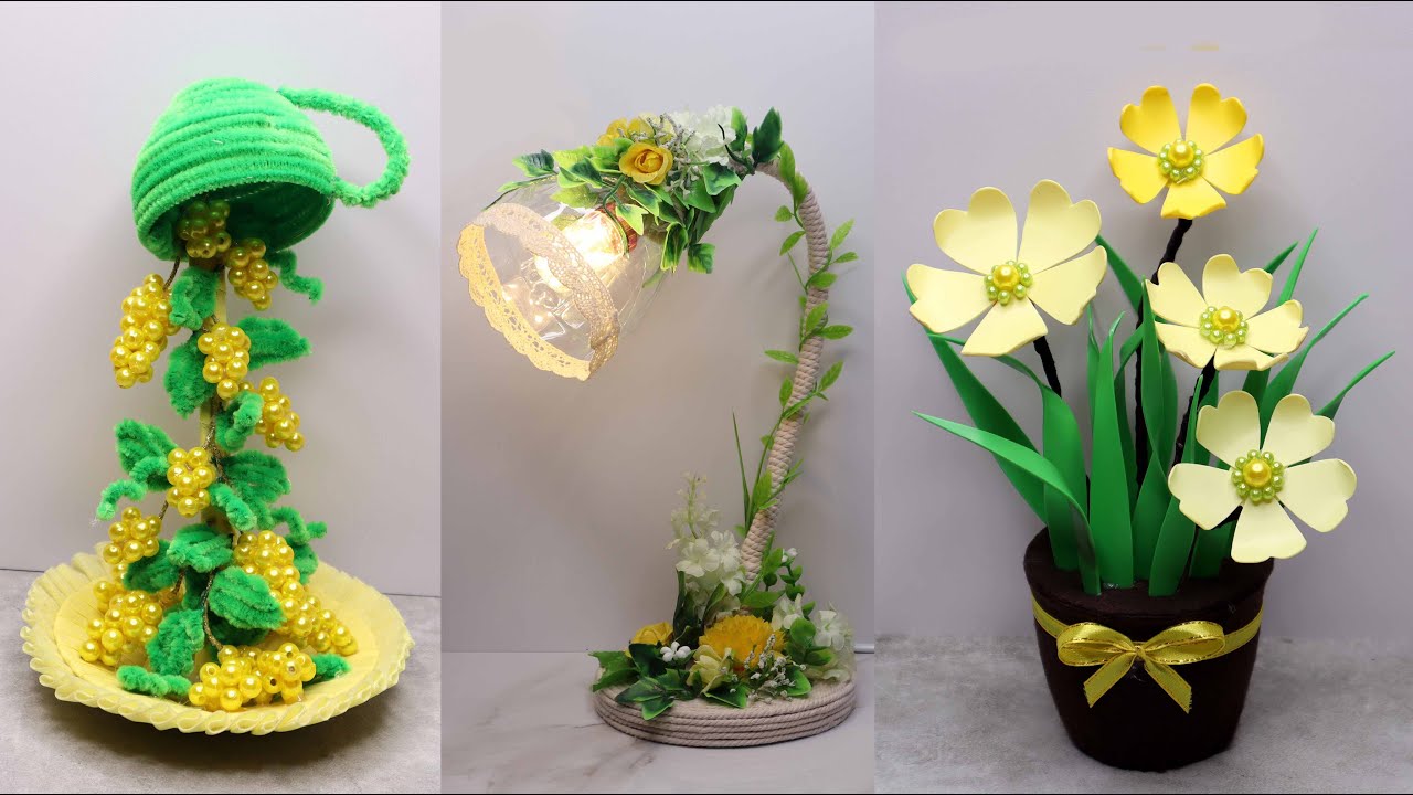 3 Recycle Plastic Bottles Easy Projects | Best out of Waste | Ide ...