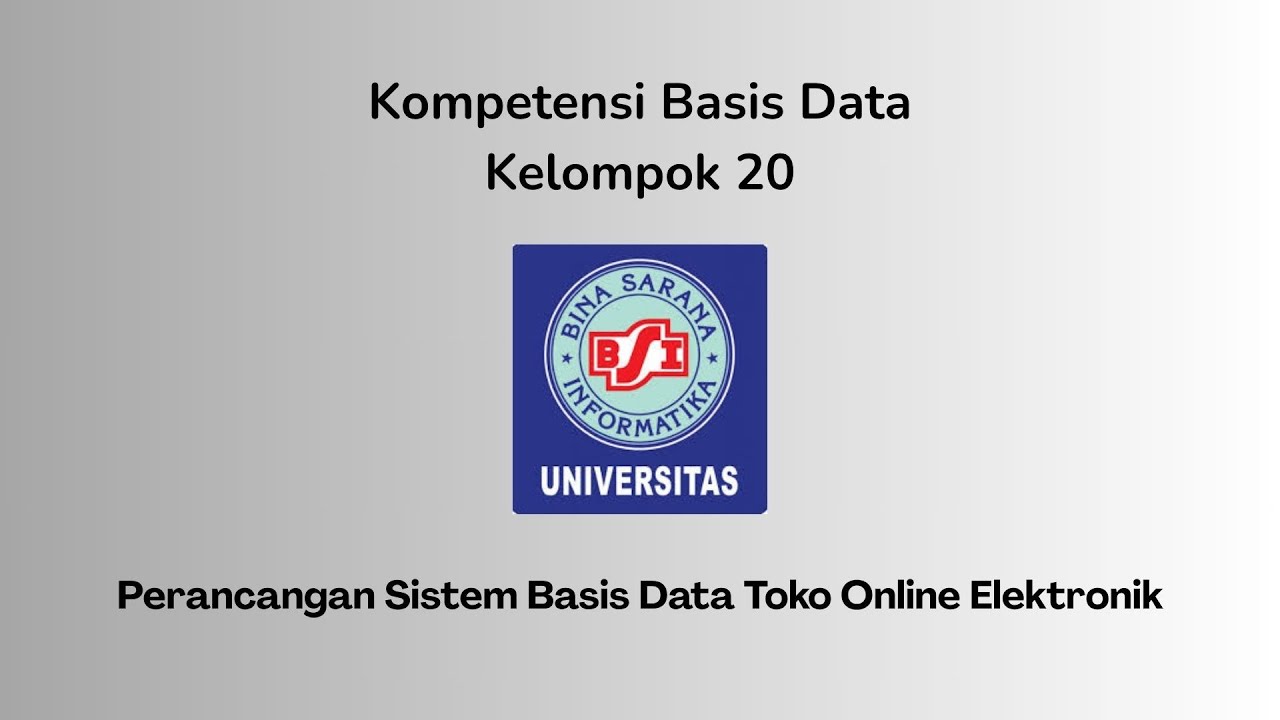 Presentasi Basis Data Jidoka BSI - [Retsu Eka Titis - Kelompok 20 ...