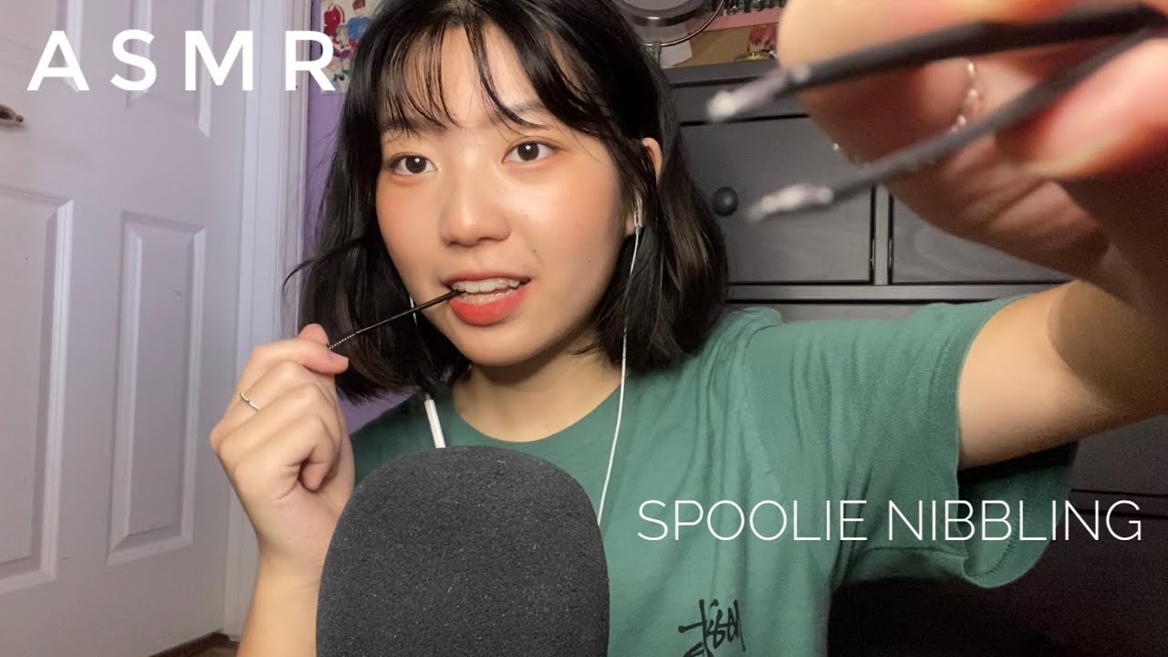 ASMR Spoolie Nibbling, Plucking your Eyebrows - YouTube