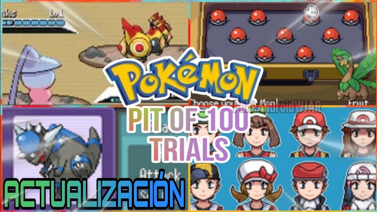 [NUEVA ACTUALIZACION] Pokémon Pit Of 100 Trials Hack Rom GBA ¡El ...