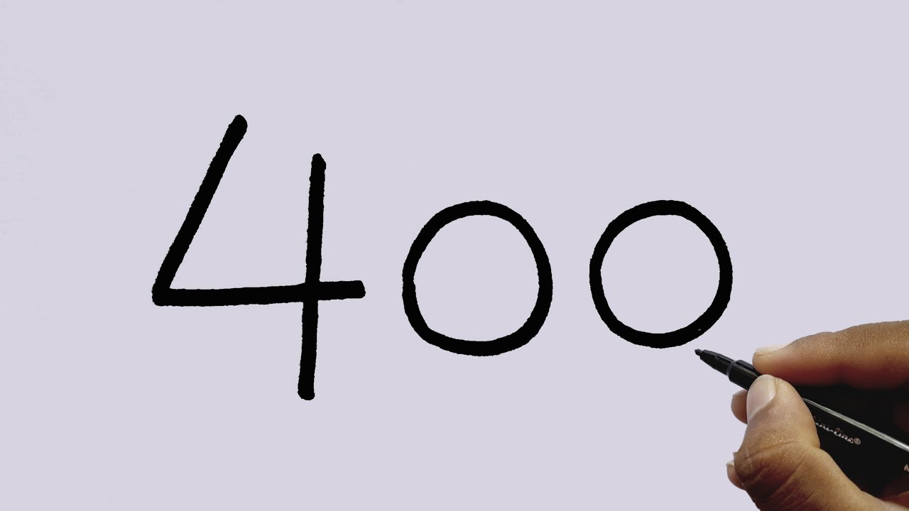Create Stunning Art from Number 400 in Just 10 Minutes | Easy ...