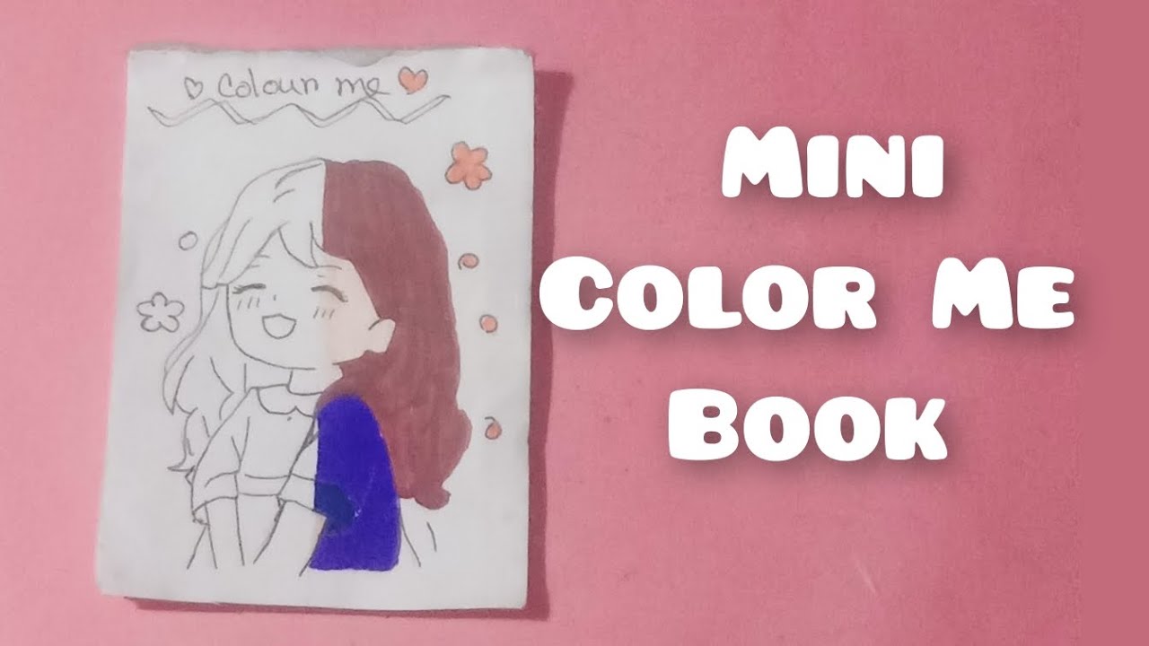 DIY mini color me book for kids 💙💙 - YouTube