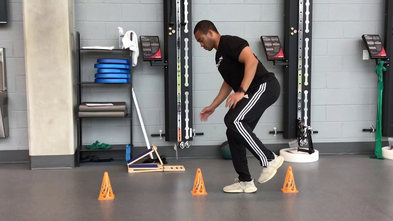 SL Forward Hurdle Hop and Stick - YouTube