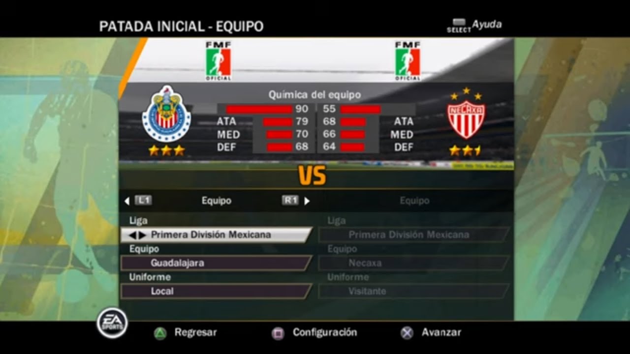 FIFA 11 (PS2) Gameplay - Guadalajara vs Necaxa - YouTube