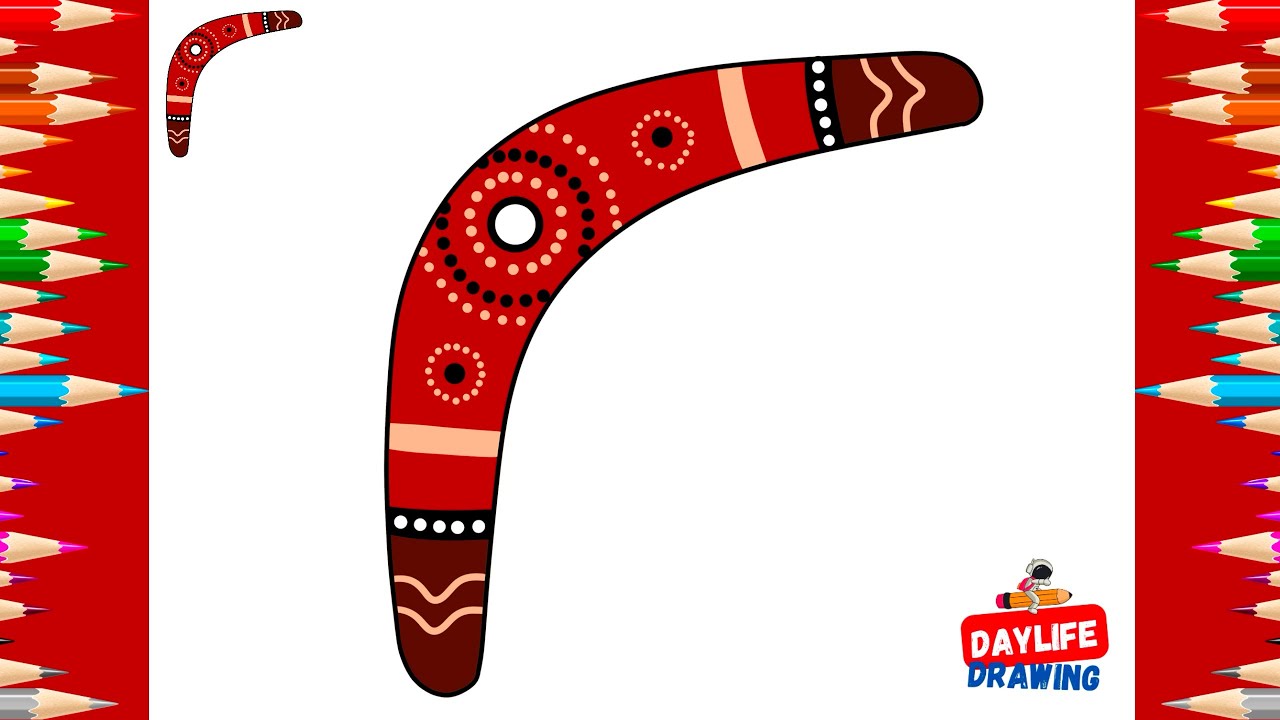 How to Draw a Boomerang | Step-by-Step Drawing Tutorial - YouTube