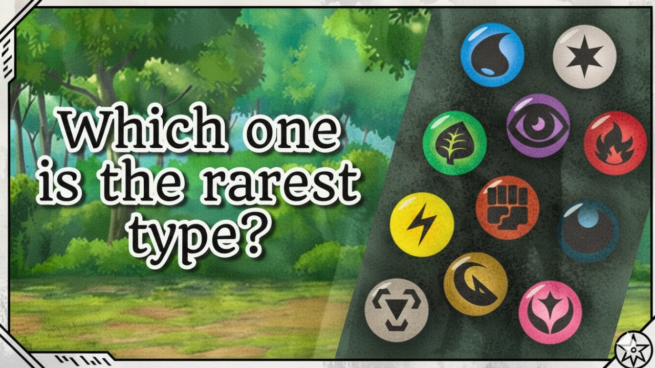 Which Pokemon Type is the Rarest? - YouTube