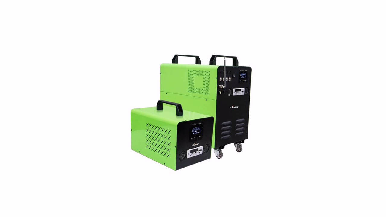 2KW Portable Solar Generator Lithium Battery Solar Systems 24V High ...