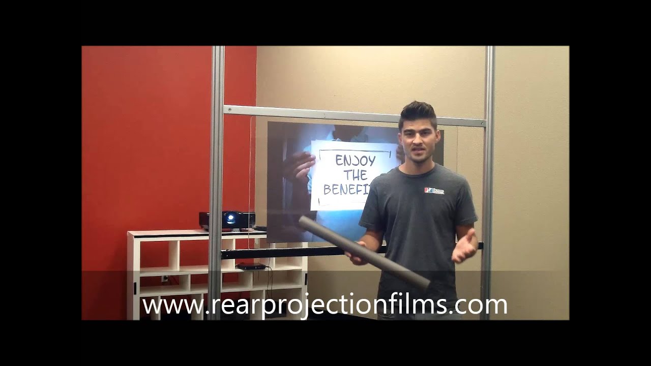 Installing Rear Projection Film on Glass or Acrylic is as easy as ...