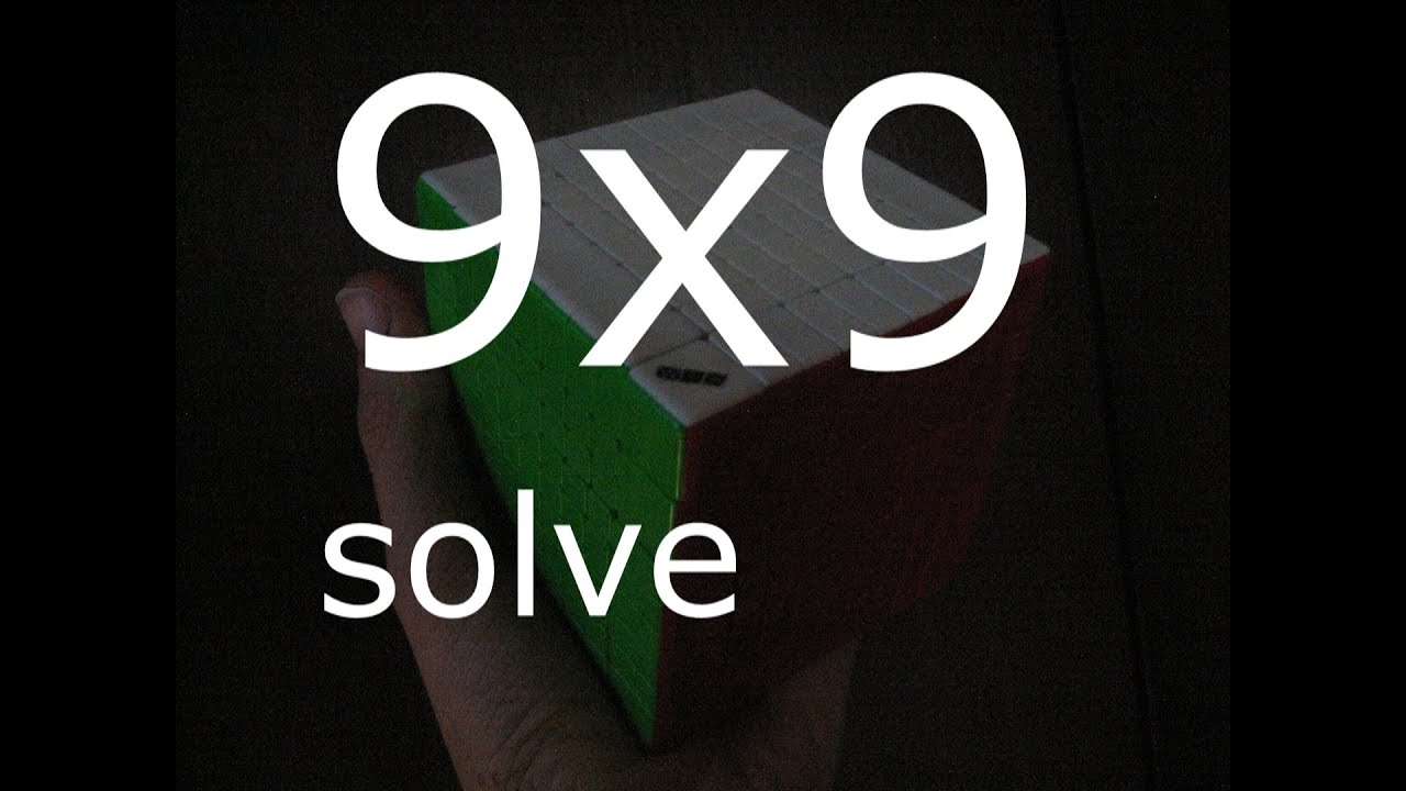 9X9 full solve - YouTube