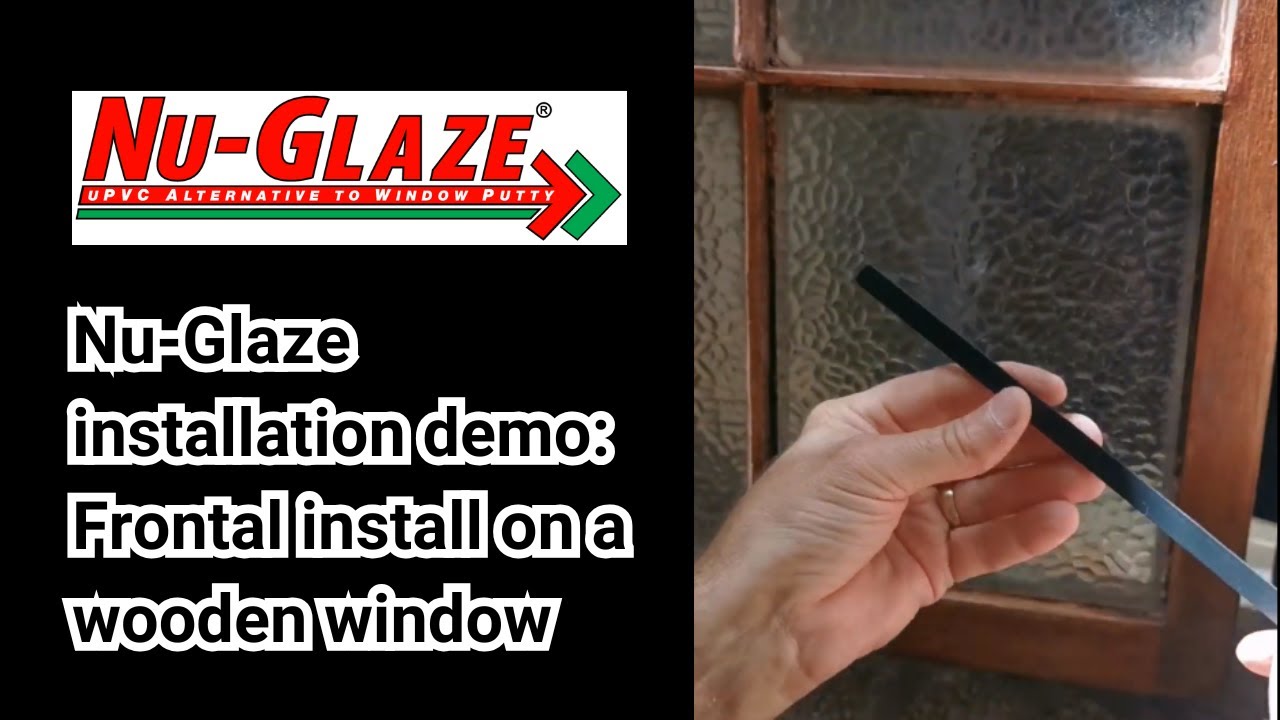 Demo: Nu-Glaze as a replacement for putty on a wooden window frame ...