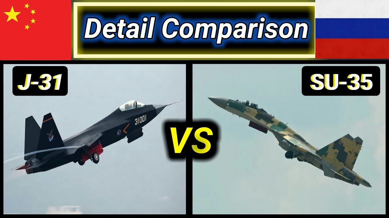 J31 Fighter Jet Vs SU 35 | J 31 Chinese Stealth Fighter Vs Sukhoi SU-35 | Defence Writer - YouTube