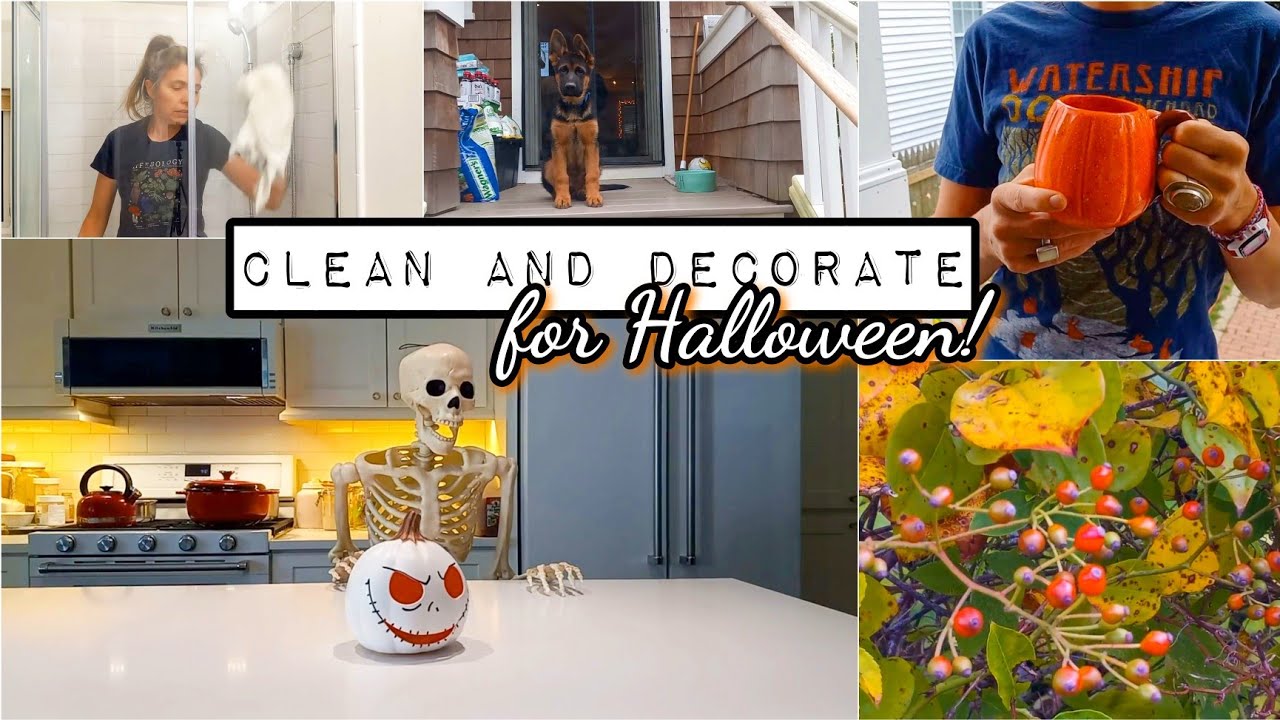 clean and decorate with me for halloween🎃 - YouTube