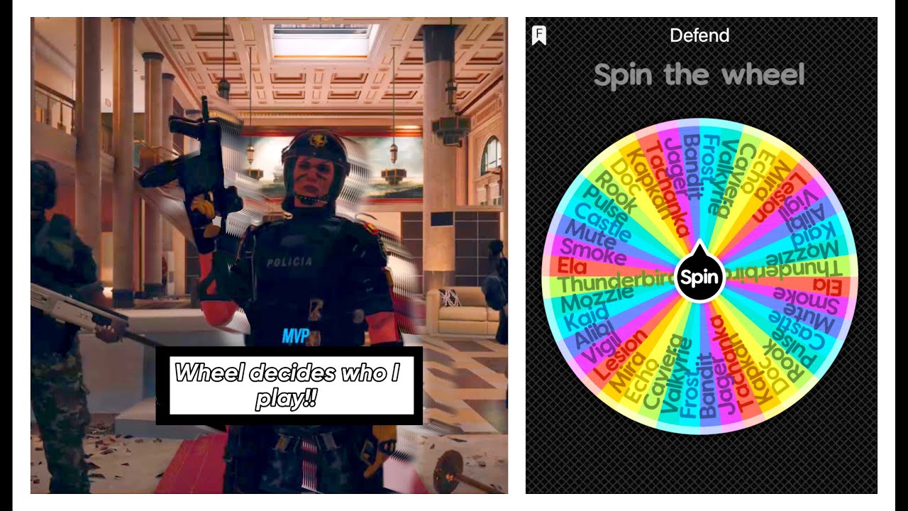 Wheel Decides What Operator I Play Rainbow Six Siege!! - YouTube