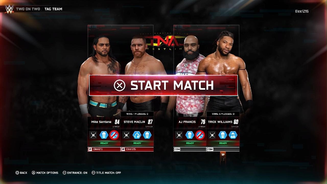 WWE 2K25 TNA Wrestling 8-28-2025 Tag Team - YouTube