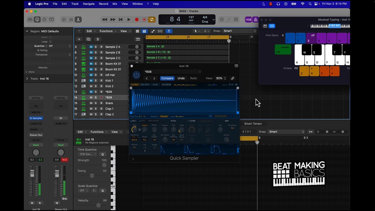 A SUPER SIMPLE WAY TO MAKE 808'S HIT HARDER IN LOGIC PRO X - YouTube