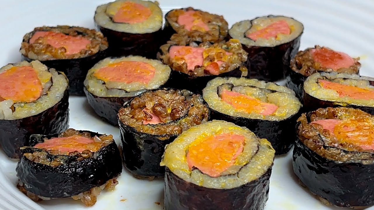 Sushi with unusual toppings. You will be pleasantly surprised - YouTube