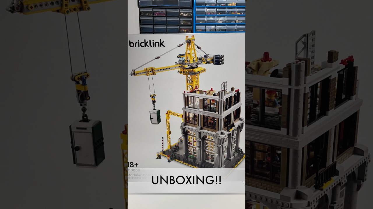 LEGO MODULAR CONSTRUCTION SITE UNBOXING! Bricklink set #afol #legocity ...