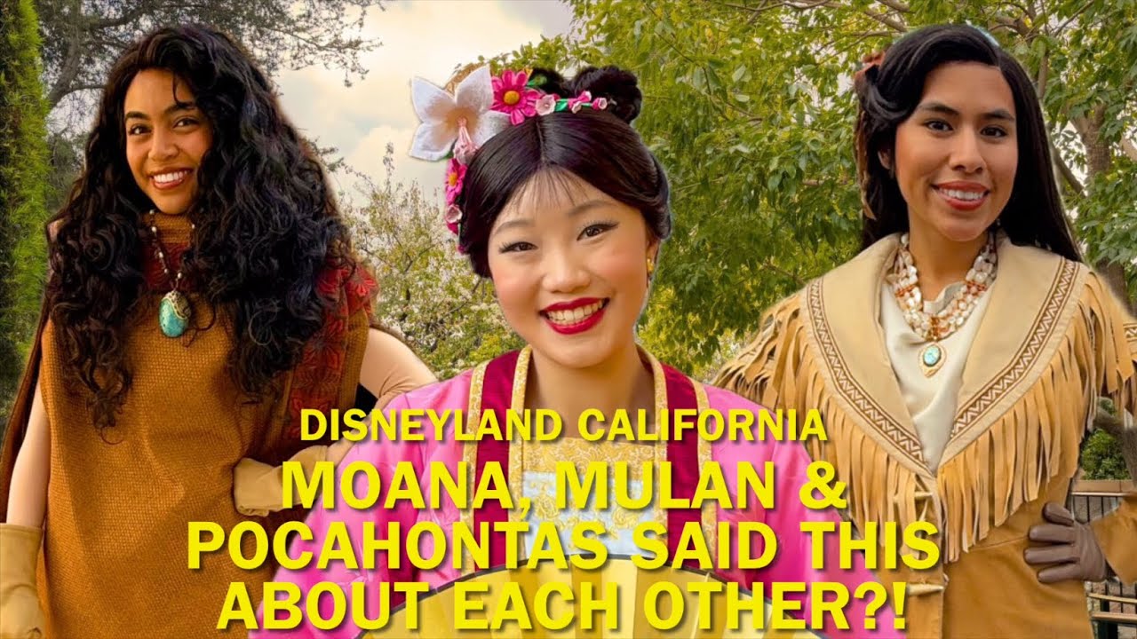 Moana, Mulan & Pocahontas Said THIS About Each Other? AMAZING Meet and ...