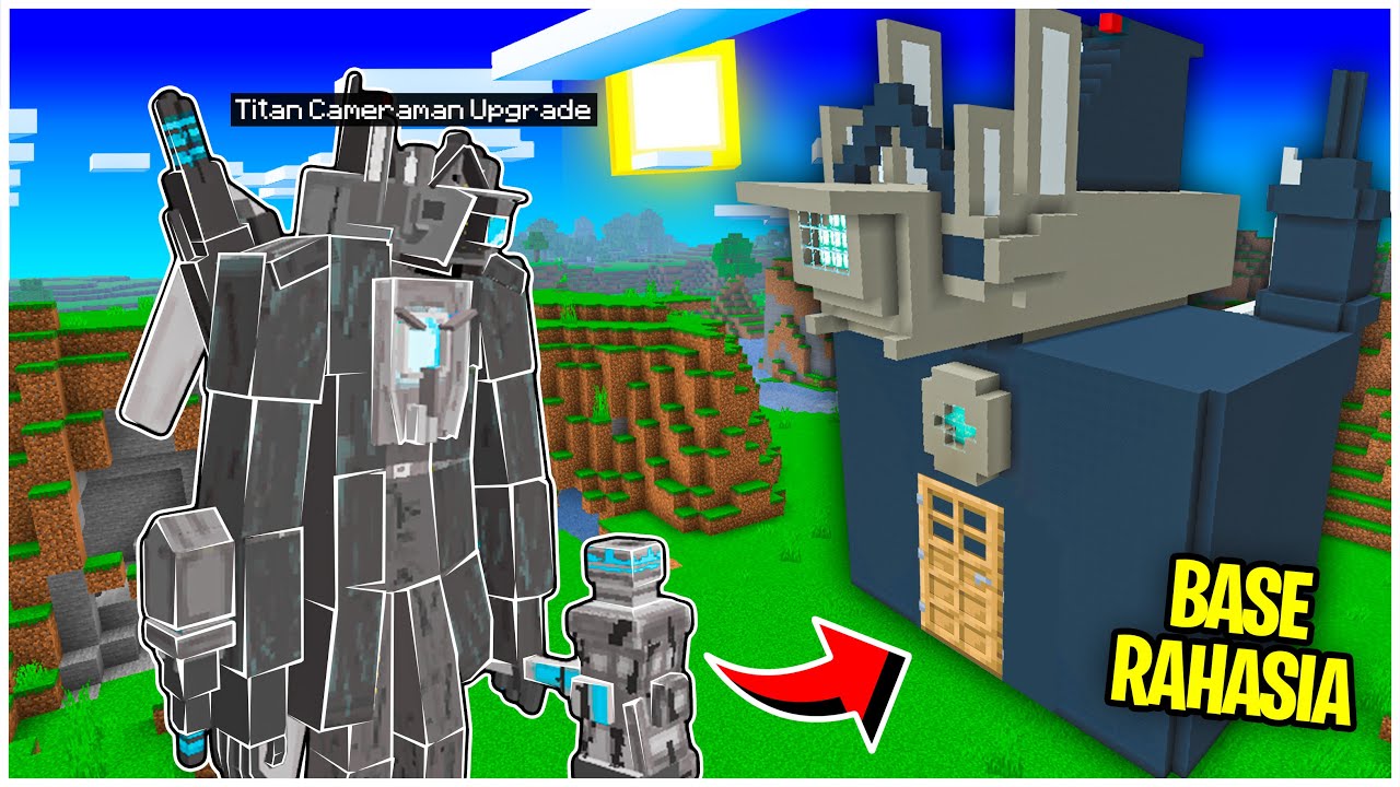 Base Rahasia TITAN CAMERAMAN UPGRADE di MINECRAFT - YouTube